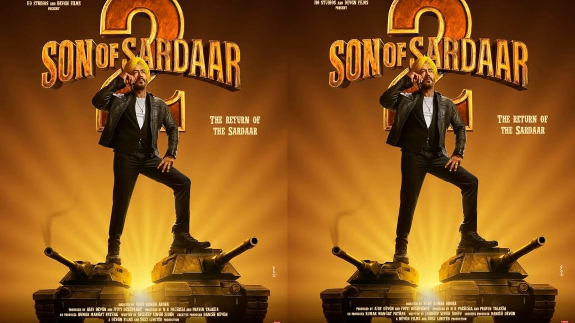 Son Of Sardaar 2 First Poster Released Ajay Devgn Film Will Release On 25 July - Amar Ujala ...