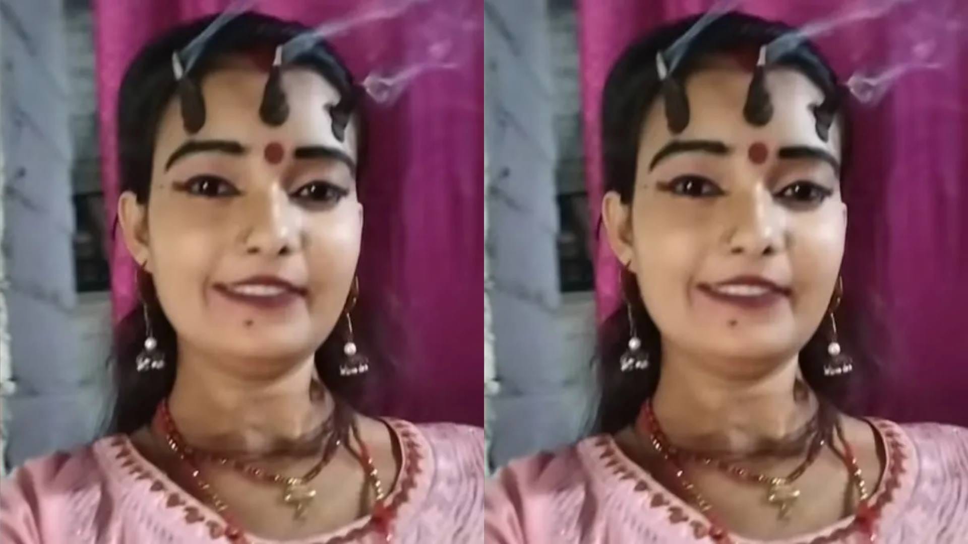 Viral Video:माथे पर धूप बत्ती चिपकाकर लड़की ने बनाया वीडियो, लोग हैरान ...