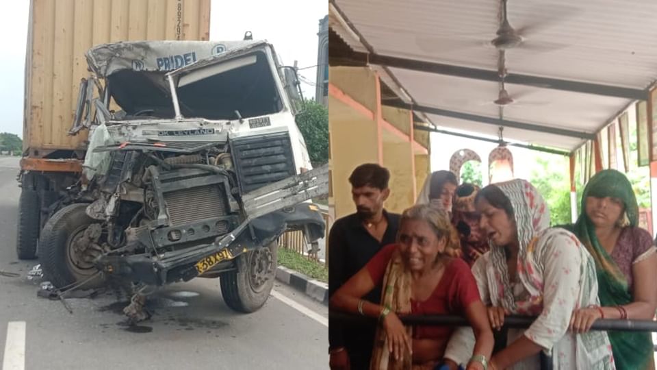 Rampur: Uncontrolled Canter Broke Divider And Hit Container, Three People Including Two Drivers ...