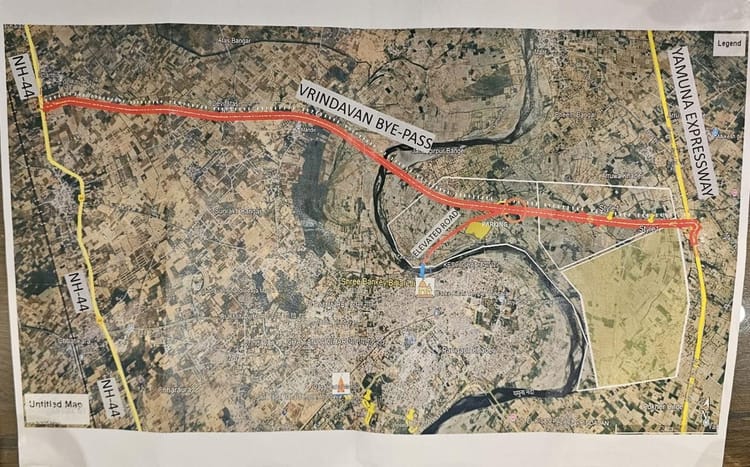 Vrindavan:बांकेबिहारी के भक्तों को मिलेगी बड़ी राहत...बाईपास का कार्य ...