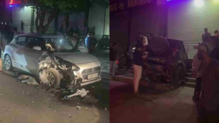 Jaipur News: Fierce Collision Between Thar And Swift Car In Jaipur - Amar Ujala Hindi News Live ...