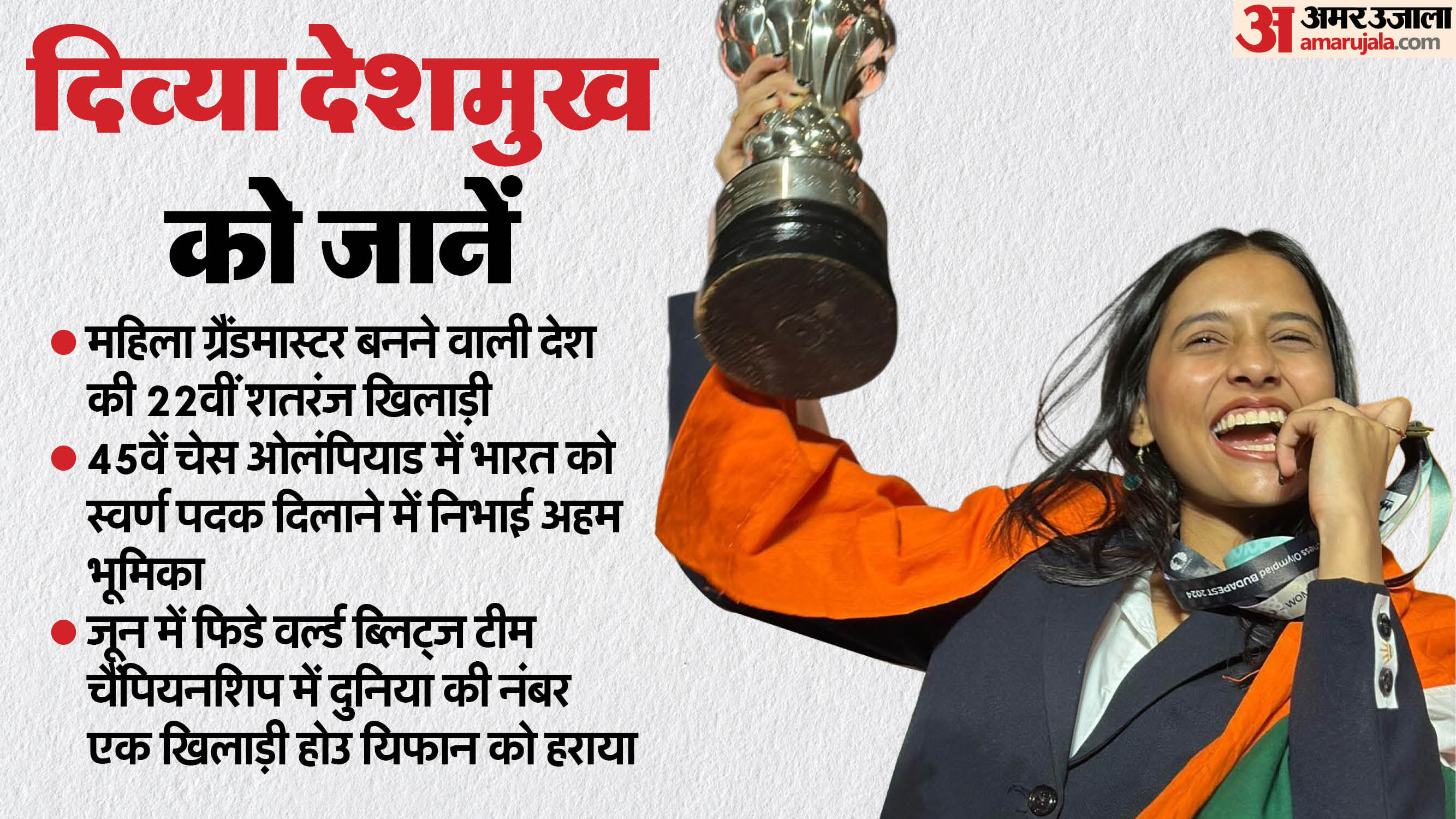 Divya Deshmukh:पांच साल की उम्र से शतरंज खेल रहीं दिव्या देशमुख, 2021 ...