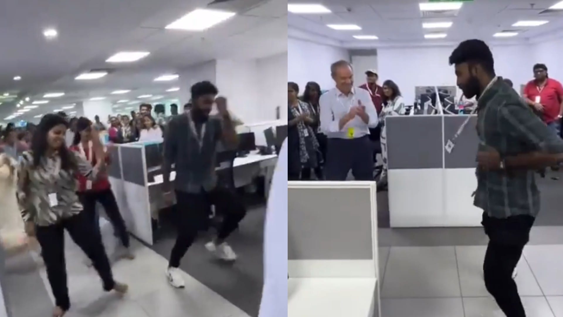 Viral Video:ऑफिस में विदेशी मेहमान के स्वागत में कर्मचारियों ने किया ...