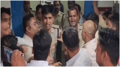Mp Former Bjp Mla Kp Tripathi Clashes With Woman Csp In Rewa Police ...