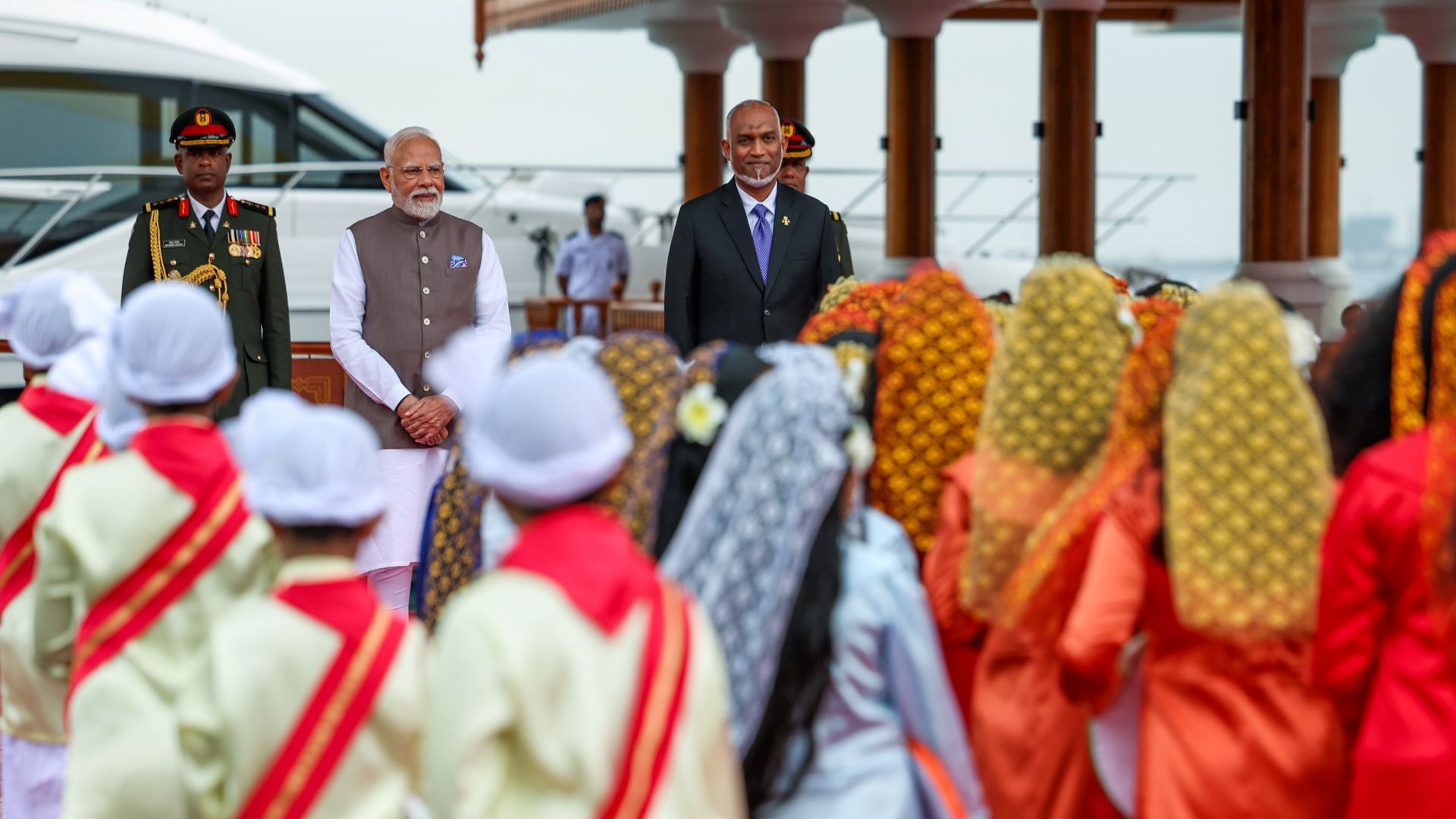 Maldives:pm मोदी के सम्मान में मालदीव में भव्य भोज, राष्ट्रपति मुइज्जू ...