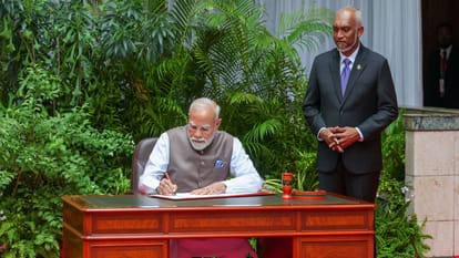 Maldives:pm मोदी के सम्मान में मालदीव में भव्य भोज, राष्ट्रपति मुइज्जू ...