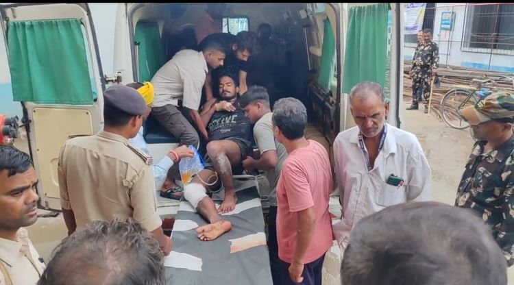 Bihar Police: Encounter Between Criminal And Stf In Siwan, Injured By Police Bullet, - Amar ...