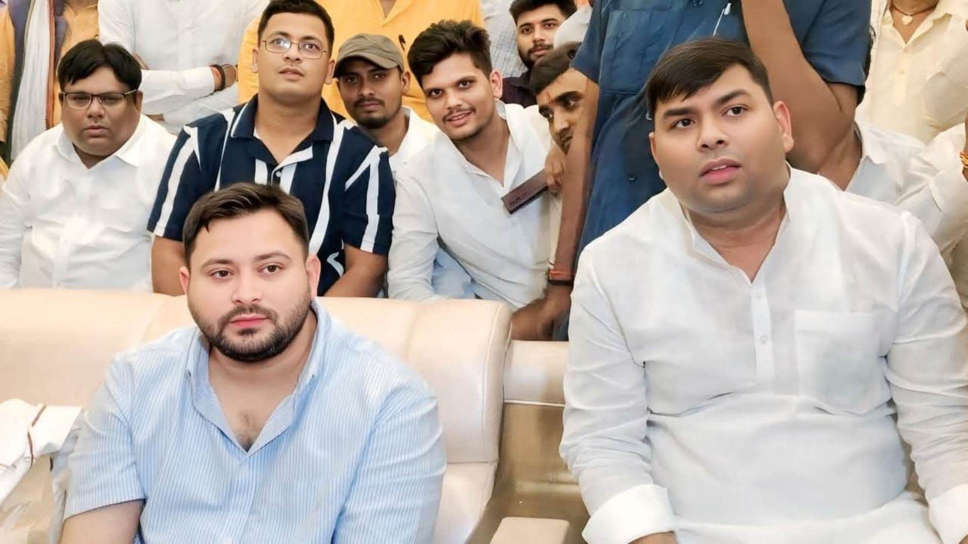 Bihar: Rjd Party Tejaswi Yadav Targeted Nitish Kumar Vijay Sinha Samrat Chaudhary Vaishali News ...