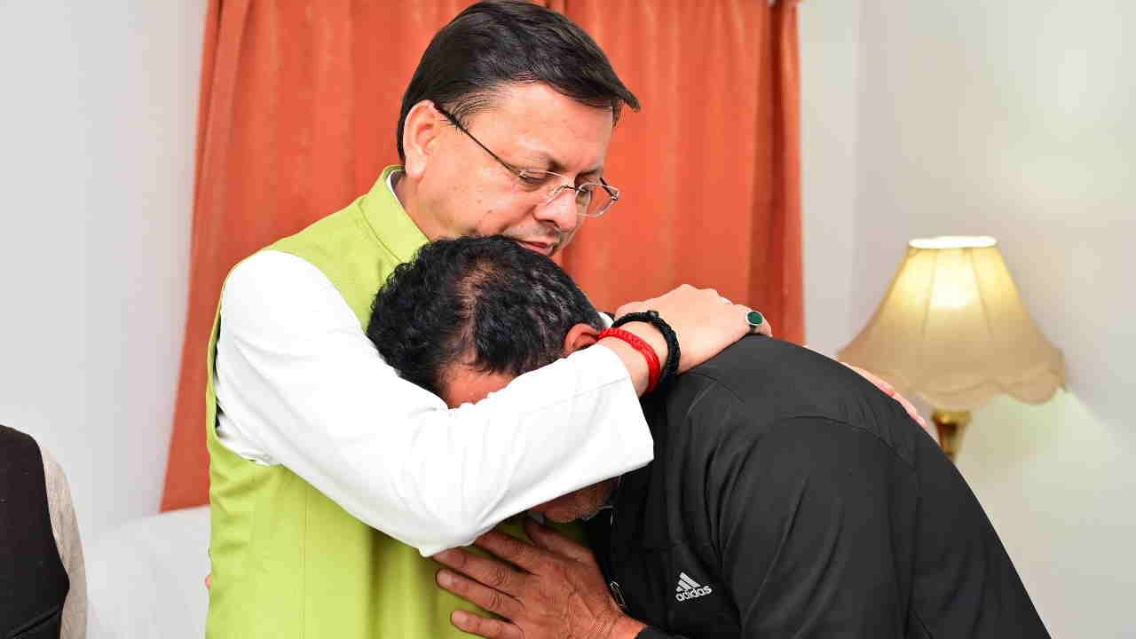 Uttarkashi Cloudburst Cm Dhami Aerial Survey Of Affected Areas Met Victim Family Pm Modi Took ...