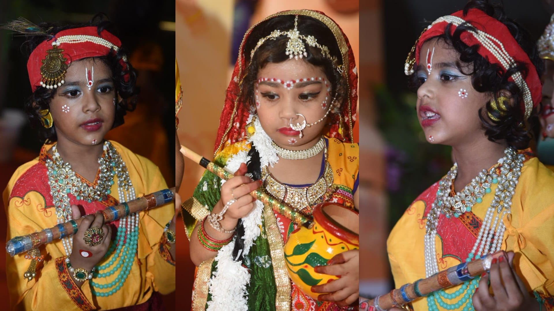 घर-घर राधा-कान्हा:भगवान श्रीकृष्ण और राधा बने बच्चों की नटखट अदाओं ने मन मोहा, देखें तस्वीरें ...