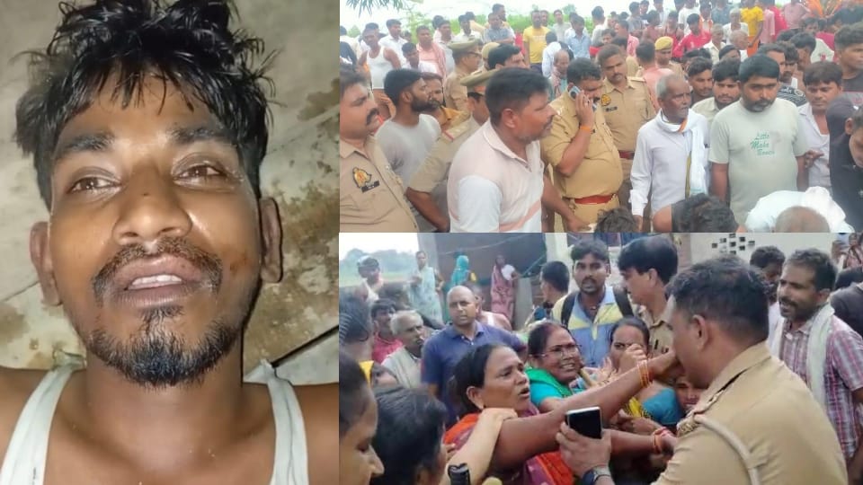 Up:'ई बाबूजी हमका मारिन', चौकी इंचार्ज ने दुकानदार को बेरहमी से पीटा ...