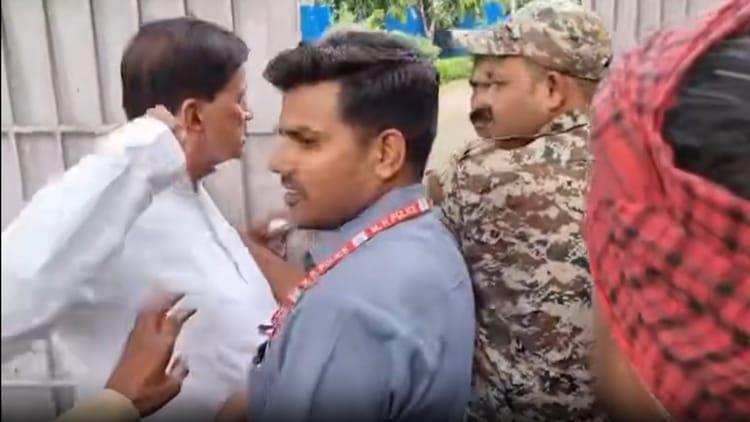 Bhind News: Bjp Mla Raised His Hand On Bhind Collector, Security Guards Intervened - Amar Ujala ...