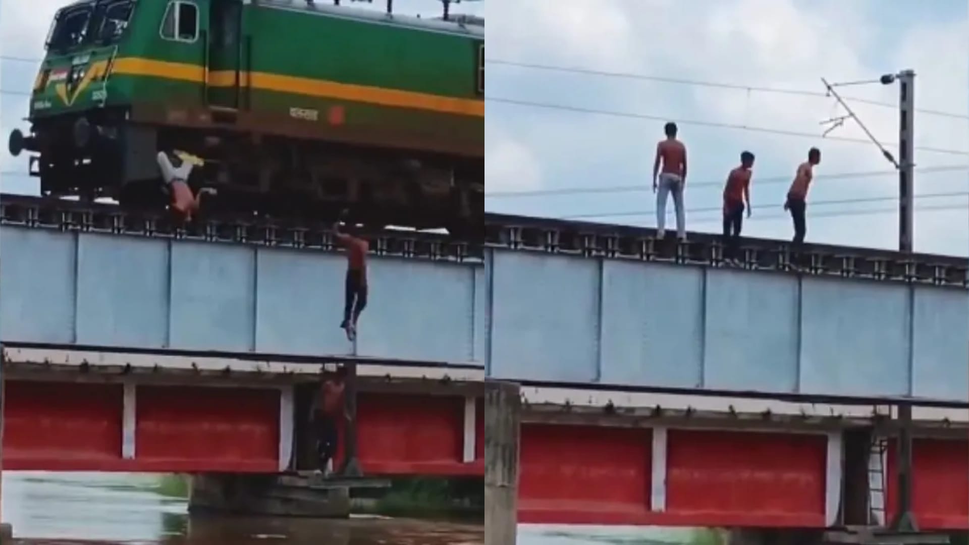 Viral Video:रेल की पटरी पर रील बना रहे थे लड़के और तभी अचानक से आई ...