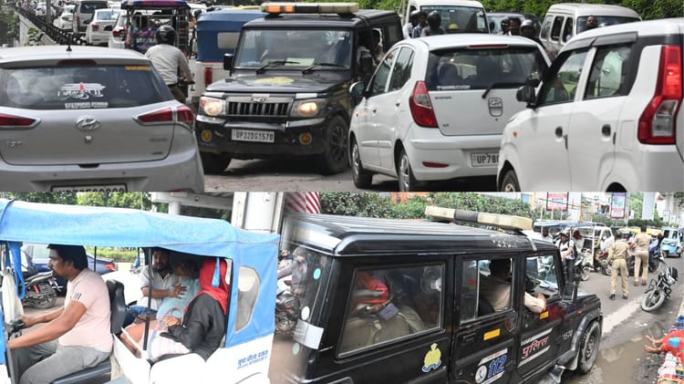 Traffic Jam In Kanpur Two People Died Before Reaching Hospital - Amar Ujala Hindi News Live - Up ...