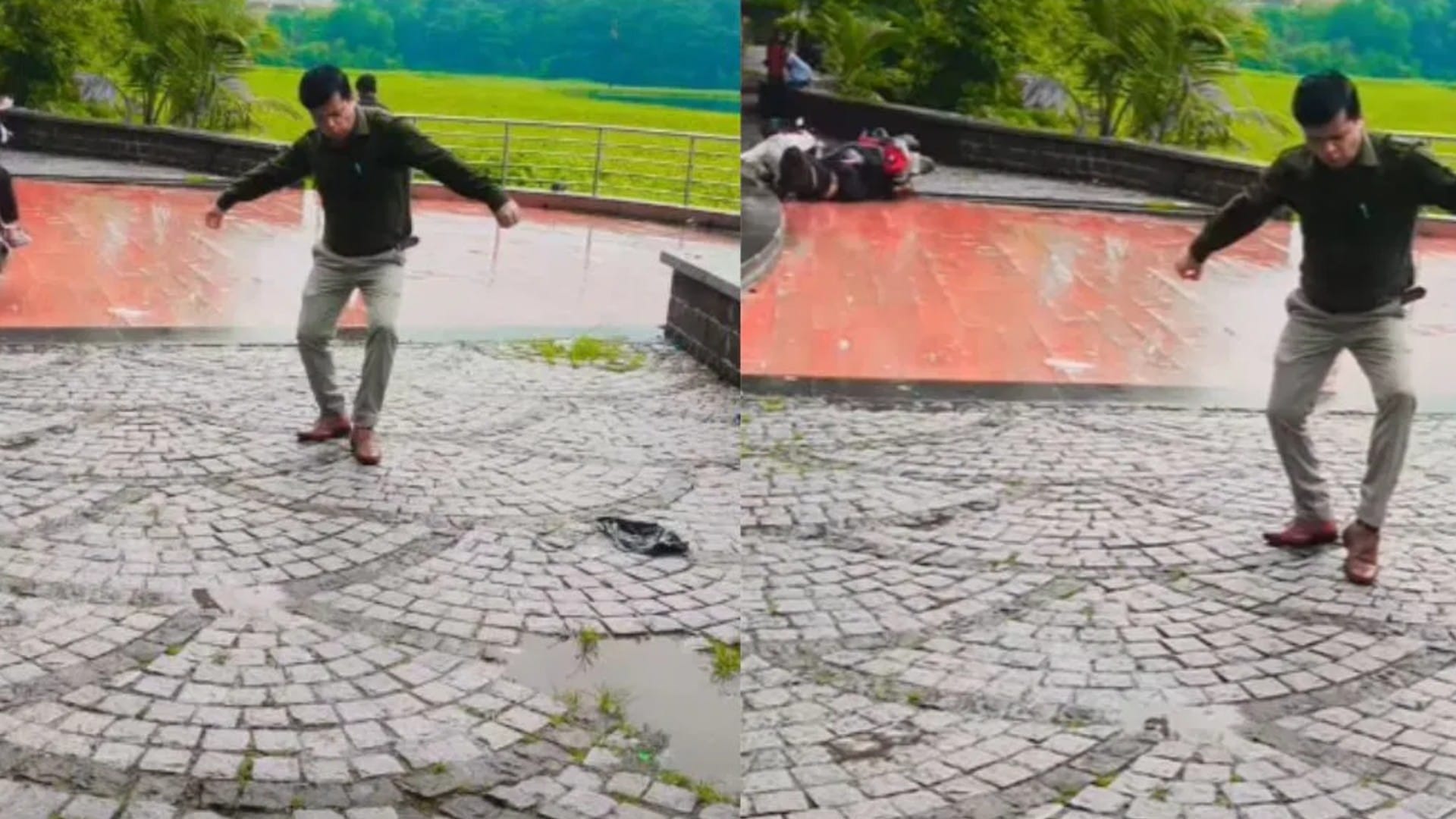 Viral Video:मस्ती में डांस कर रहा था शख्स, तभी पीछे स्कूटी वाले ने किया ...