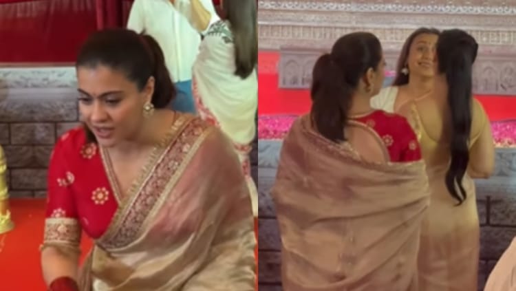 Kajol Rani Mukherji Spotted At Durga Pandal Navratri Video Goes Viral ...