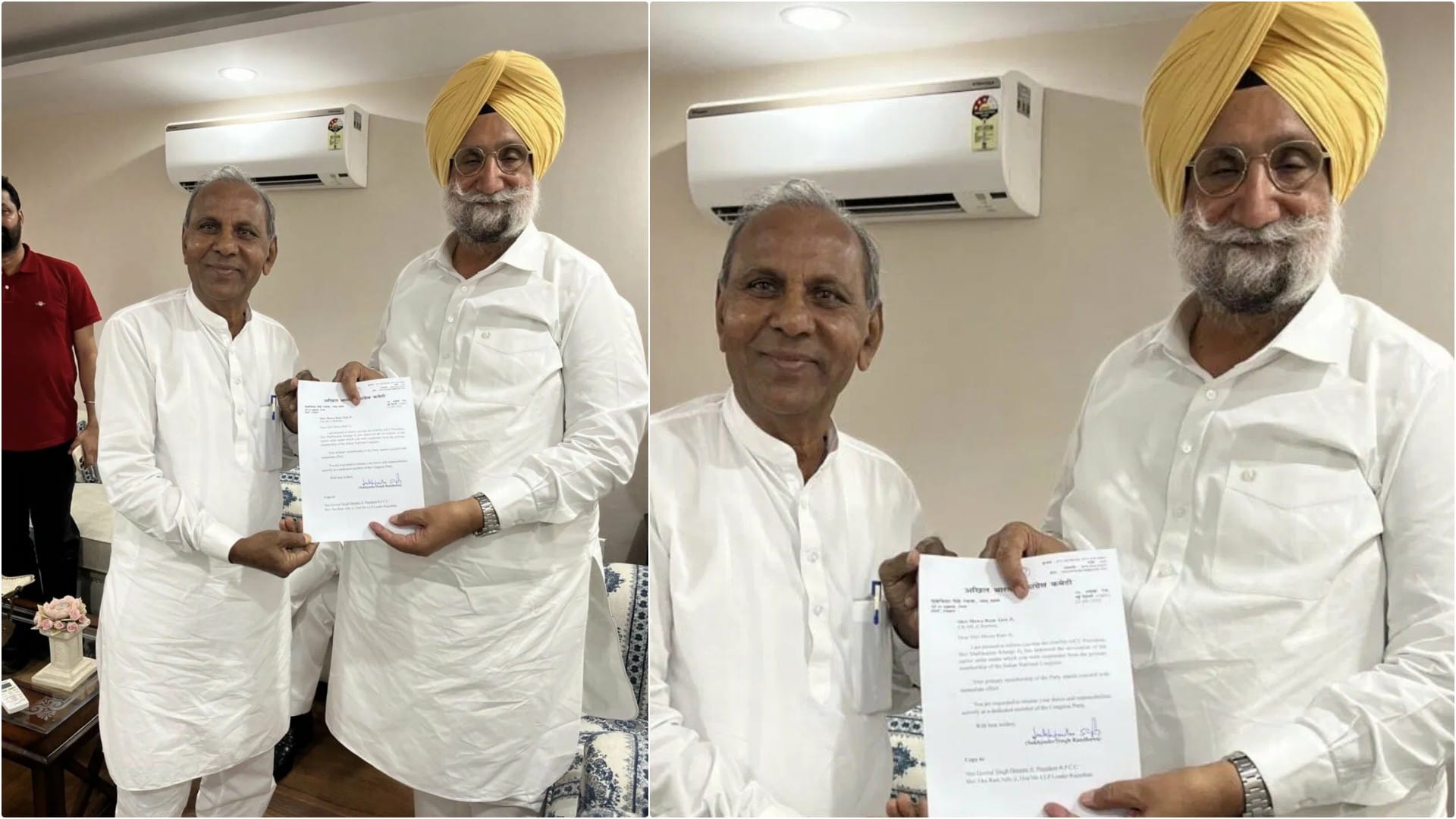 Rajasthan Congress Controversy:मेवा राम की कांग्रेस में वापसी पर बवाल ...