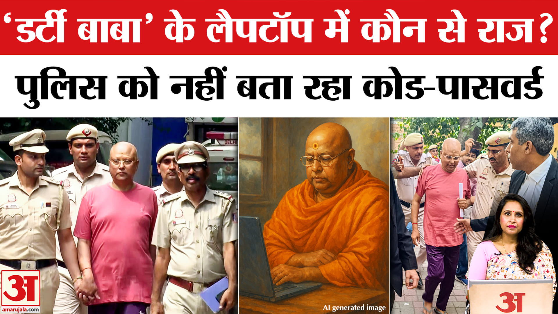 Swami Chaitanyananda Case:दिल्ली पुलिस लैपटॉप, फोन के पूछ रही पासवर्ड ...
