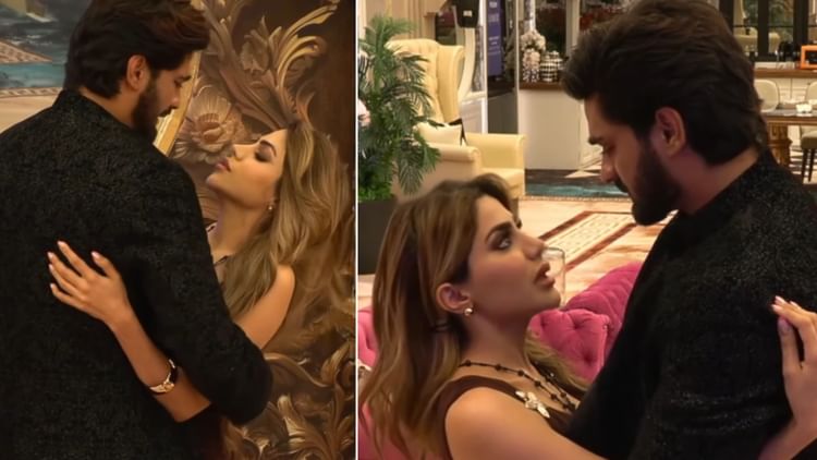 Nikki Tamboli Boyfriend Arbaz Patel Meet Video At Rise And Fall Emotional Note Amid Hug ...