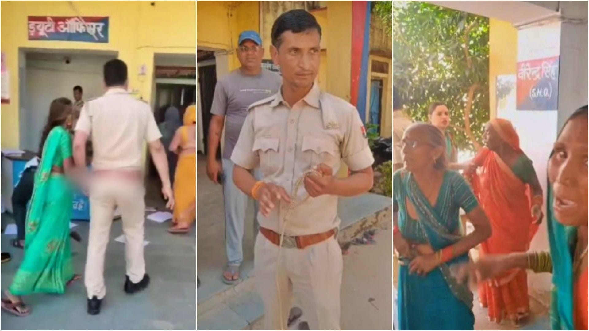 धौलपुर थाने में महिलाओं का हाईवोल्टेज ड्रामा:पुलिस से धक्का-मुक्की ...