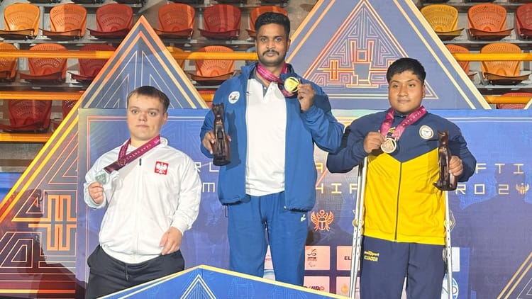 Para Powerlifting:पैरा पावरलिफ्टर विनय का विश्व चैंपियनशिप में शानदार ...