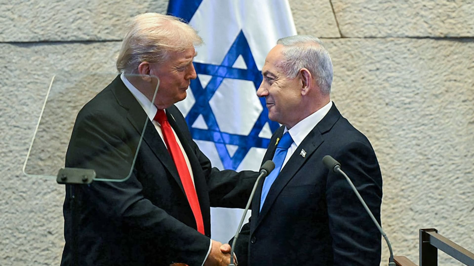 Us President Trump In Israeli Parliament Joked Pm Benjamin Netanyahu ...