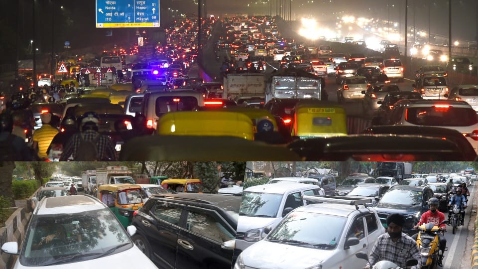 Delhi Traffic Jam:ढाई घंटे में आधे घंटे का सफर... जाम से कराहने की आवाज ...