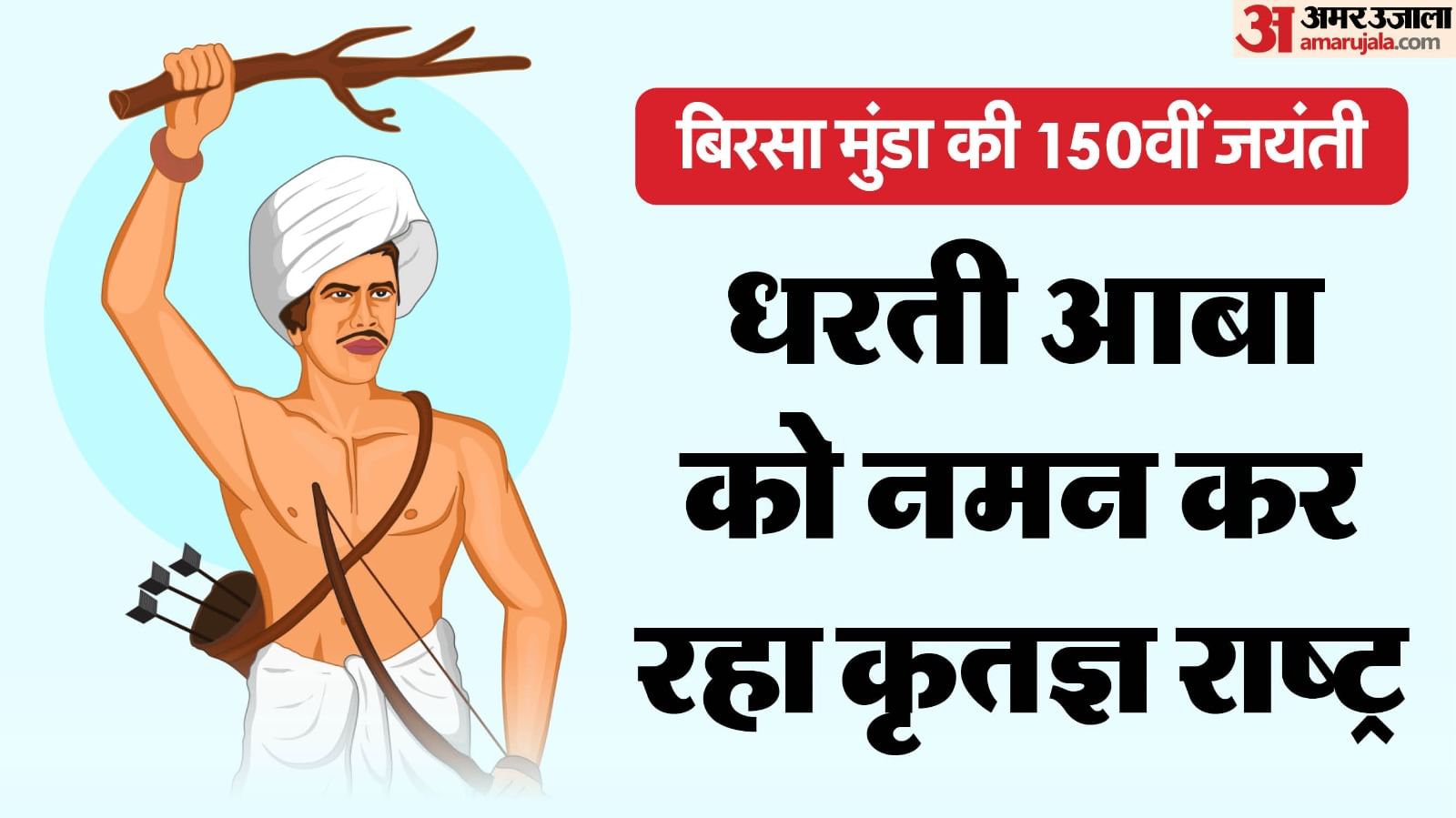 Birsa Munda 150th Birth Anniversary:बिरसा मुंडा जयंती पर राष्ट्रपति ...
