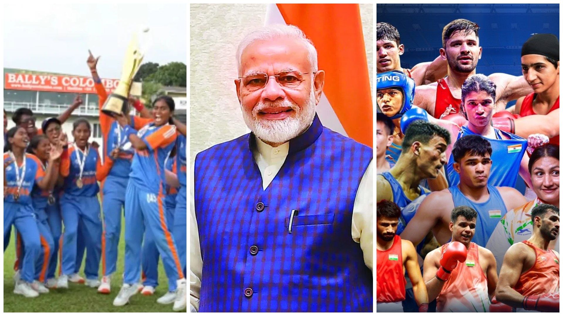 भारत ने फिर रचा इतिहास:प्रधानमंत्री मोदी ने दृष्टिबाधित महिला क्रिकेट टीम और भारतीय मुक्केबाजों ...