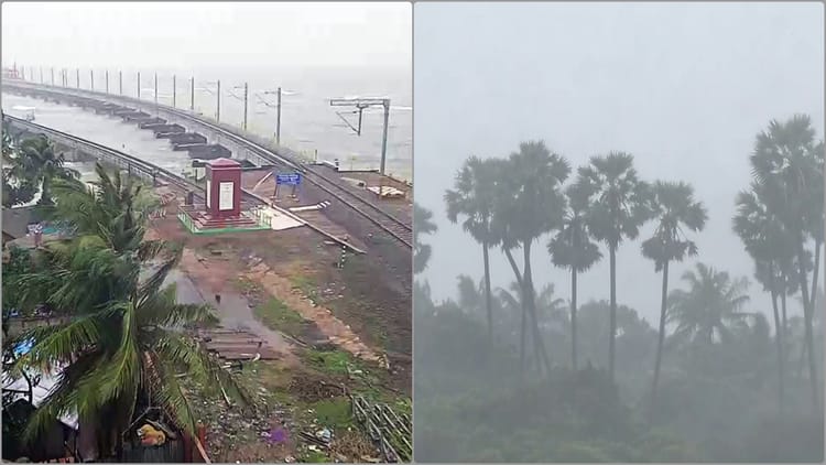 चक्रवात दित्वाह से तबाही:दक्षिण भारत में बारिश और तूफान का कहर, उड़ानें ...