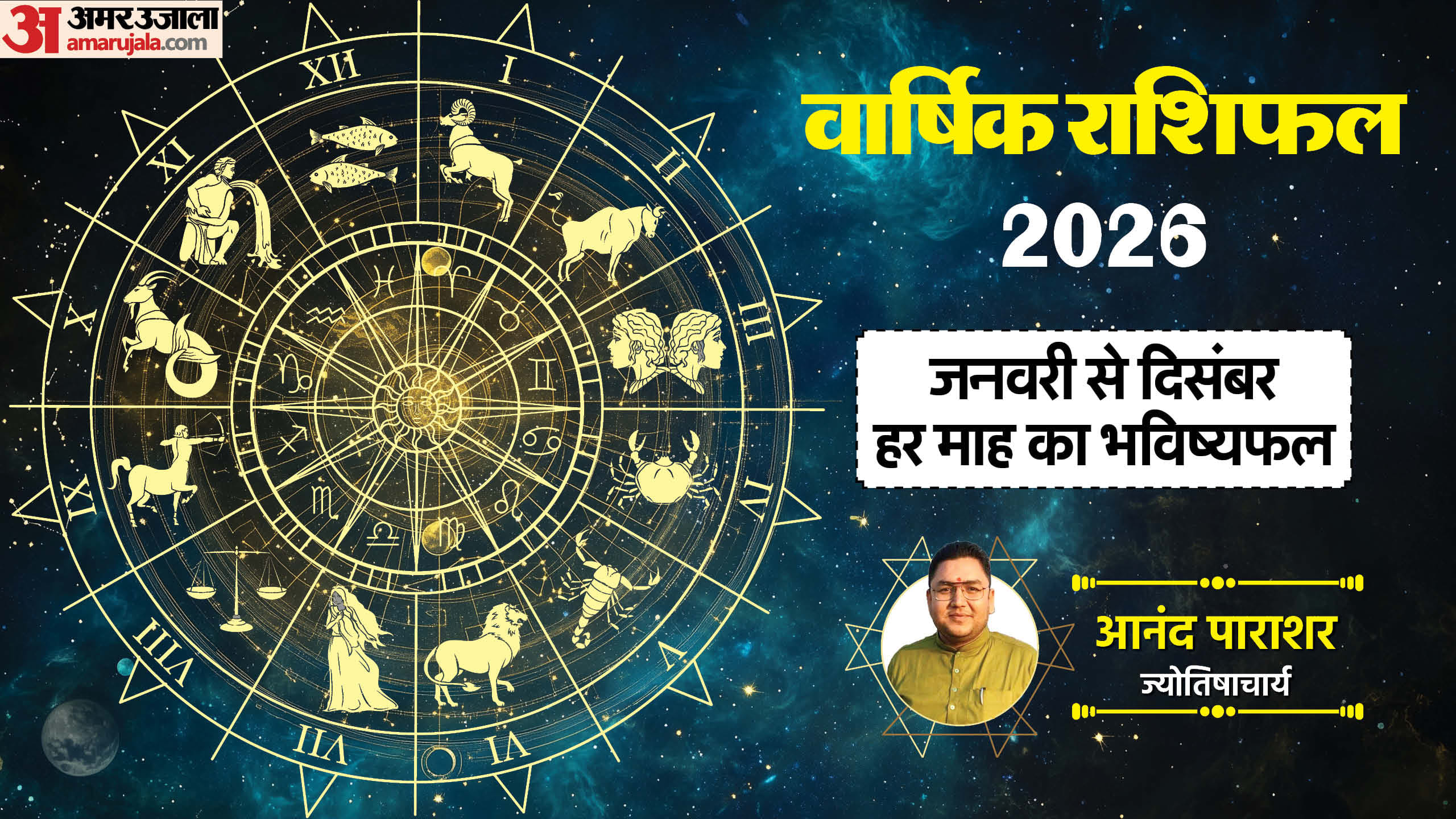 Varshik Rashifal 2026:साल 2026 का वार्षिक राशिफल, जानिए जनवरी से दिसंबर ...