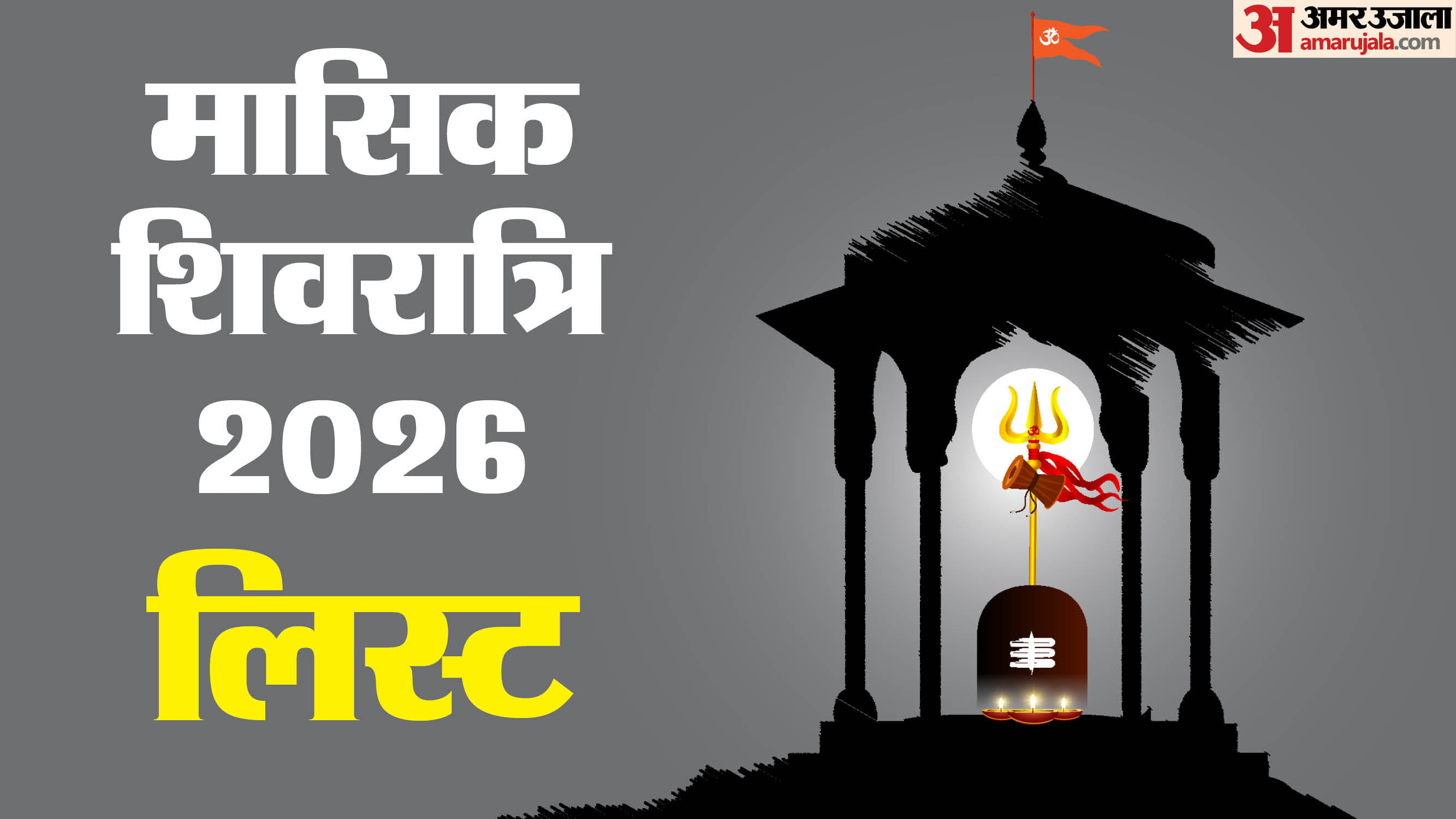 Masik Shivratri 2026:नए साल में कब-कब मनाई जाएगी मासिक शिवरात्रि, यहां ...