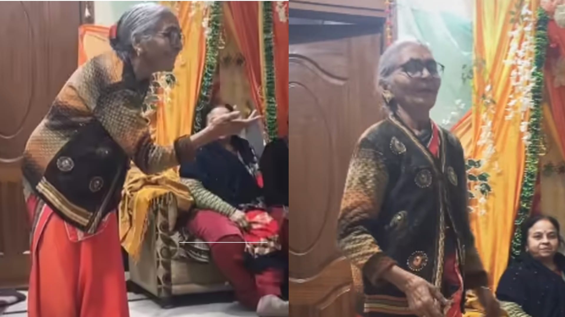 Viral Video:समारोह में दादी ने बिखेरा जलवा, 'झुमका गिरा रे' गाने पर ...