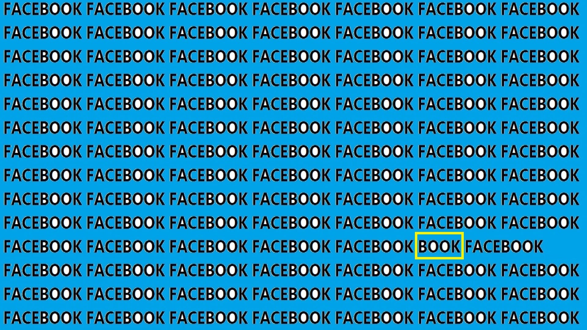 Optical Illusion:facebook की भीड़ में कहां लिखा है Book? हिम्मत है तो 15 सेकेंड में खोजकर दिखाएं ...