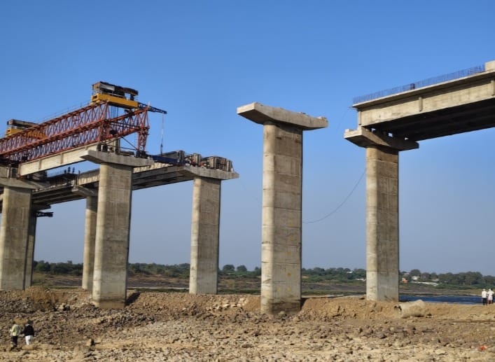 Mp:फरवरी में शुरू होगा नर्मदा का नया सिक्सलेन पुल,पहले एक साइड से ...