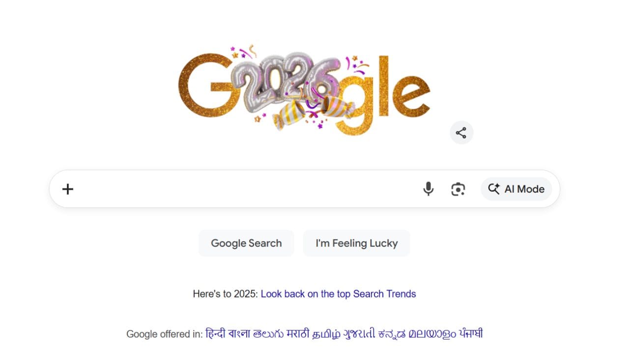 New Year 2026:google ने खास Doodle के साथ शुरू किया नए साल का काउंटडाउन ...