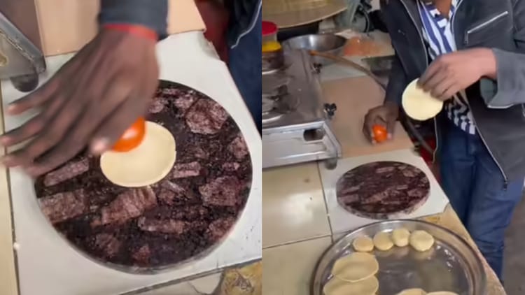 Viral Video:लाल टमाटर से पूड़ी बनाने के लिए लड़के ने लगाया गजब का दिमाग ...