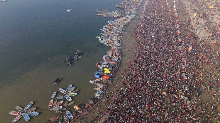 Magh Mela Snan Live:मौनी अमावस्या पर 12:00 तक तीन करोड़ 15 लाख ने किया ...