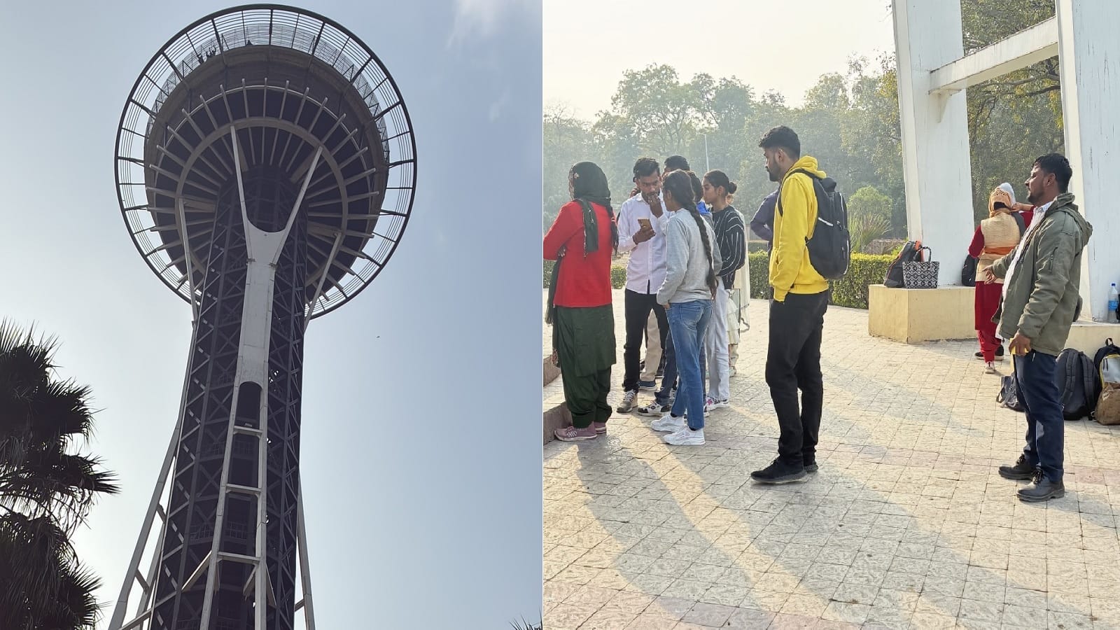 हिसार में जिंदल टॉवर पर कड़ी की सुरक्षा व्यवस्था:अब सिर्फ मोबाइल ले ...