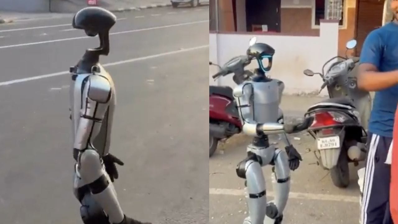 Viral Video:सड़क पर हाथ फैलाकर भीख मांगता दिखा रोबोट, लोग बोले- अब ...