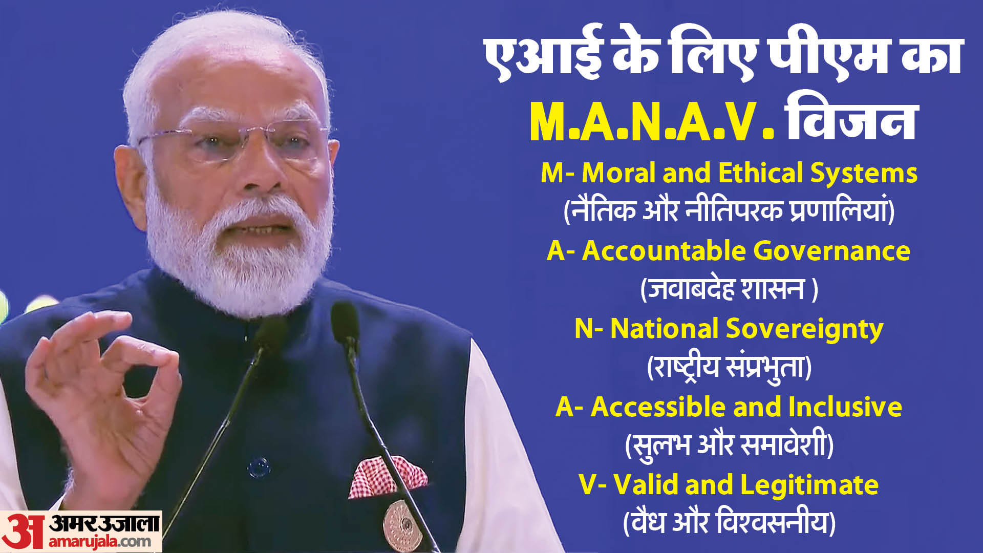 एआई के लिए क्या है Pm मोदी का Manav दृष्टिकोण?:नैतिकता से राष्ट्र की ...