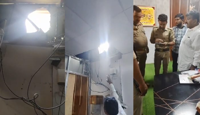 Kanpur:पूर्व भाजपा विधायक रघुनंदन भदौरिया के शोरूम में चोरी, Cctv में ...