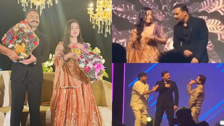 Up:काला चश्मा में थिरके संभल के एसपी विश्नोई, एएसपी अंशिका संग सगाई की ...