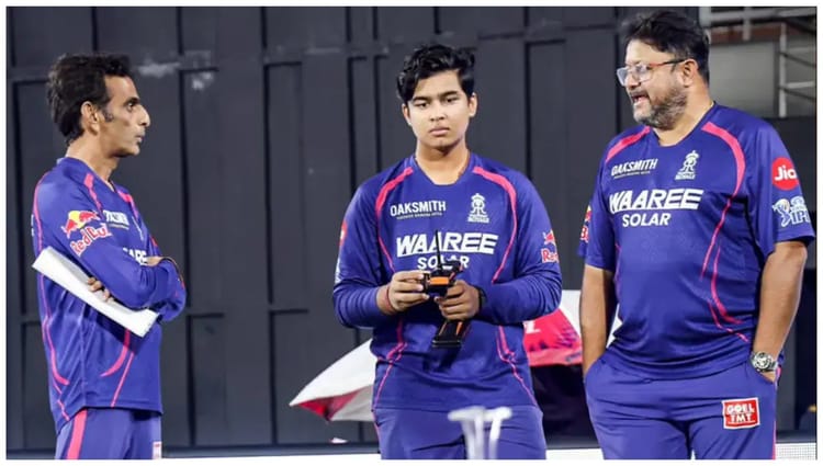 Ipl 2026:डगआउट में फोन का इस्तेमाल पड़ा भारी, राजस्थान के मैनेजर पर लगा ...