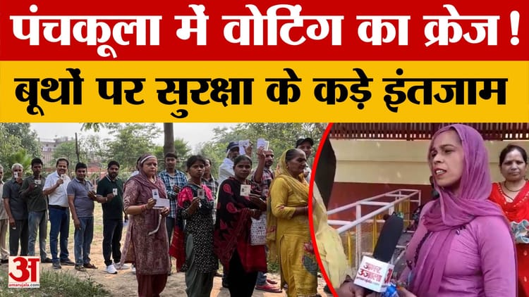 पंचकूला नगर निगम चुनाव:मतदान को लेकर दिखा उत्साह, बूथों पर उमड़ी भीड़ ...