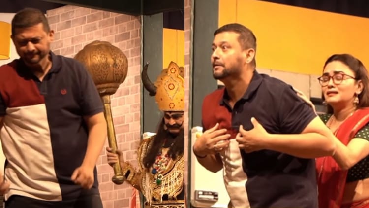 बीच नाटक में रोने लगा बच्चा, स्वप्निल जोशी ने कैसे संभाली स्थिति? वायरल ...