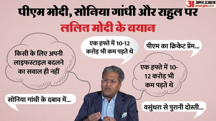 Lalit Modi:सोनिया के दबाव, राहुल के आरोप और वसुंधरा से दोस्ती पर बोले ...