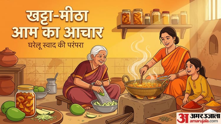 Mango Pickle Recipe:खट्टा-मीठा वाला आम का आचार बनाने की सबसे सरल विधि ...