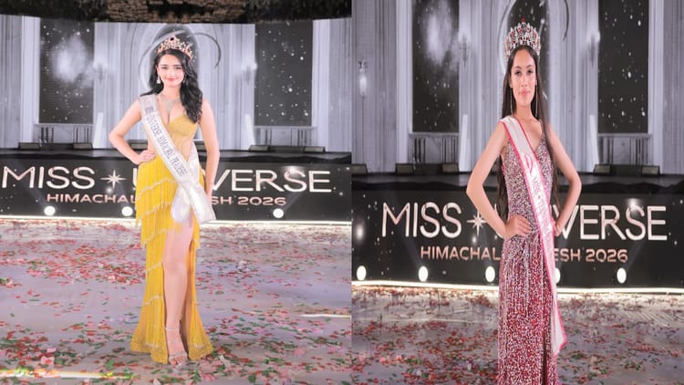 उपलब्धि:शिमला की स्नेहल रावत बनीं मिस यूनिवर्स हिमाचल, एरिन को मिस टीन ...