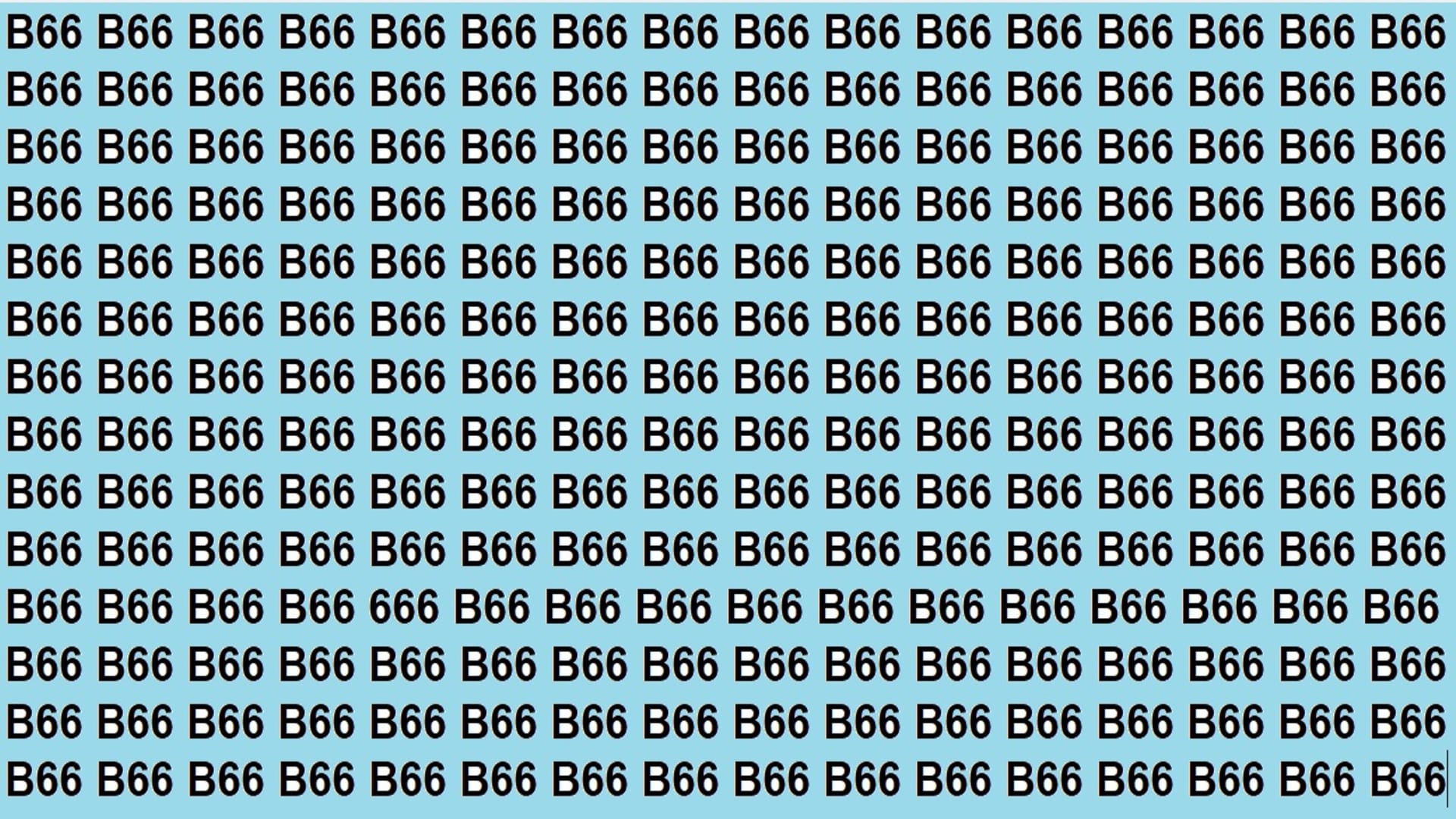 Optical Illusion:तस्वीर में B66 की भीड़ में छिपा है 666, जीनियस हैं तो ...